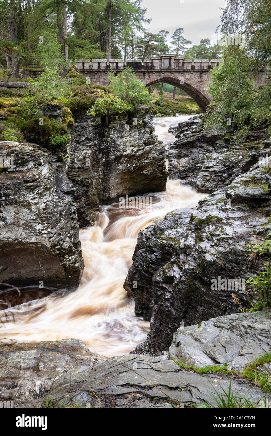 River Dee Waterfall Linn Dee High Resolution Stock Photography and ...