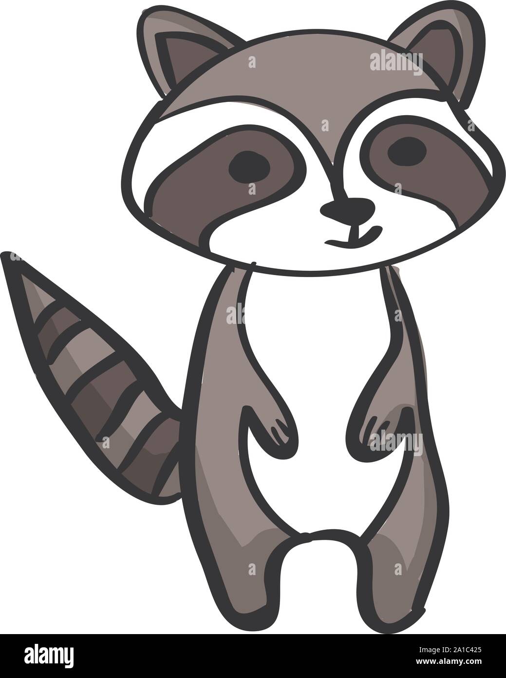 Cute Raccoon Clip Art