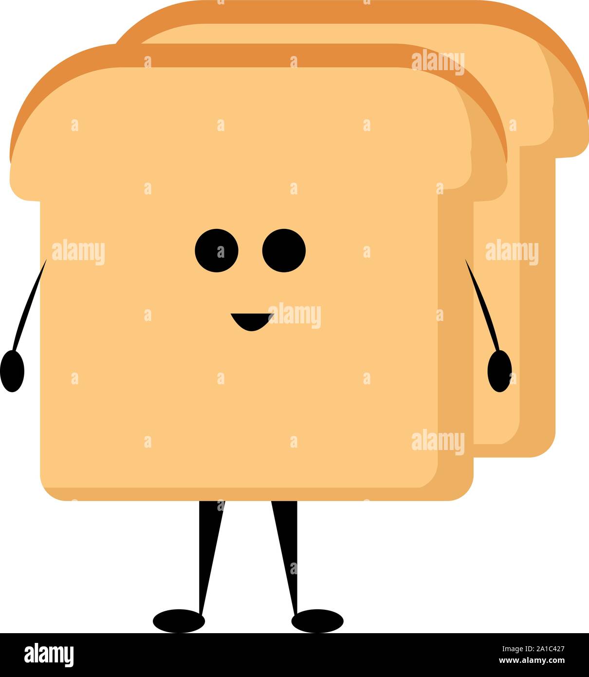 Funny toast on color Stock Vector Images - Alamy