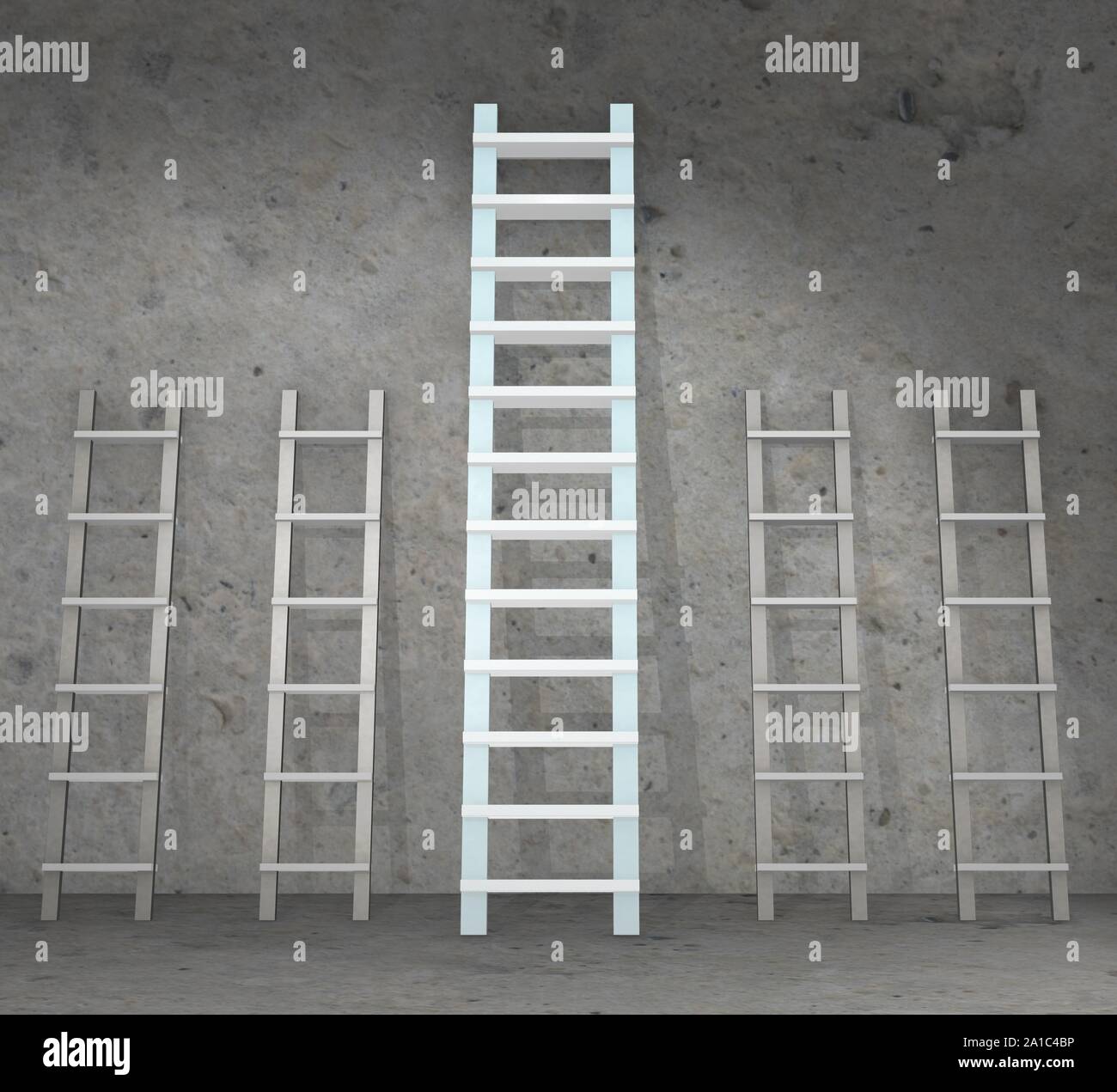 The different ladders in career progression concept Stock Photo - Alamy
