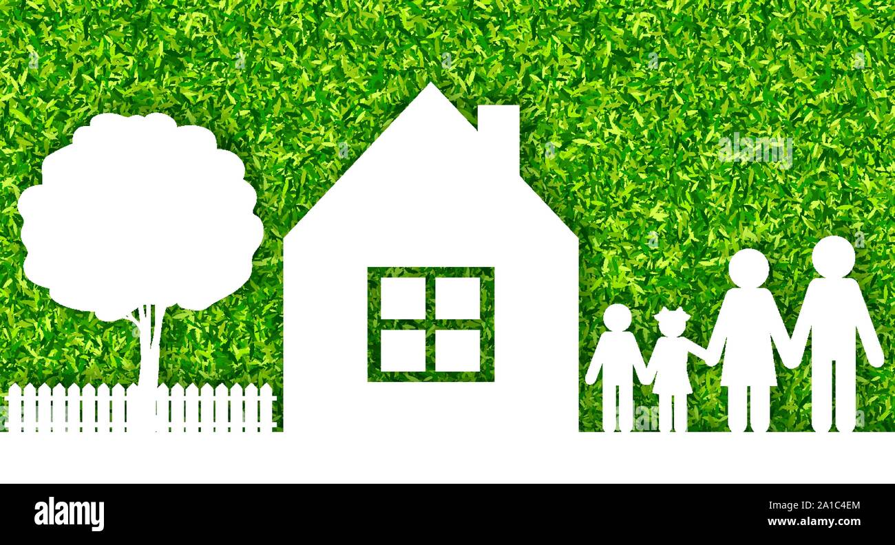 Paper cut happy family Stock Vector Images - Alamy