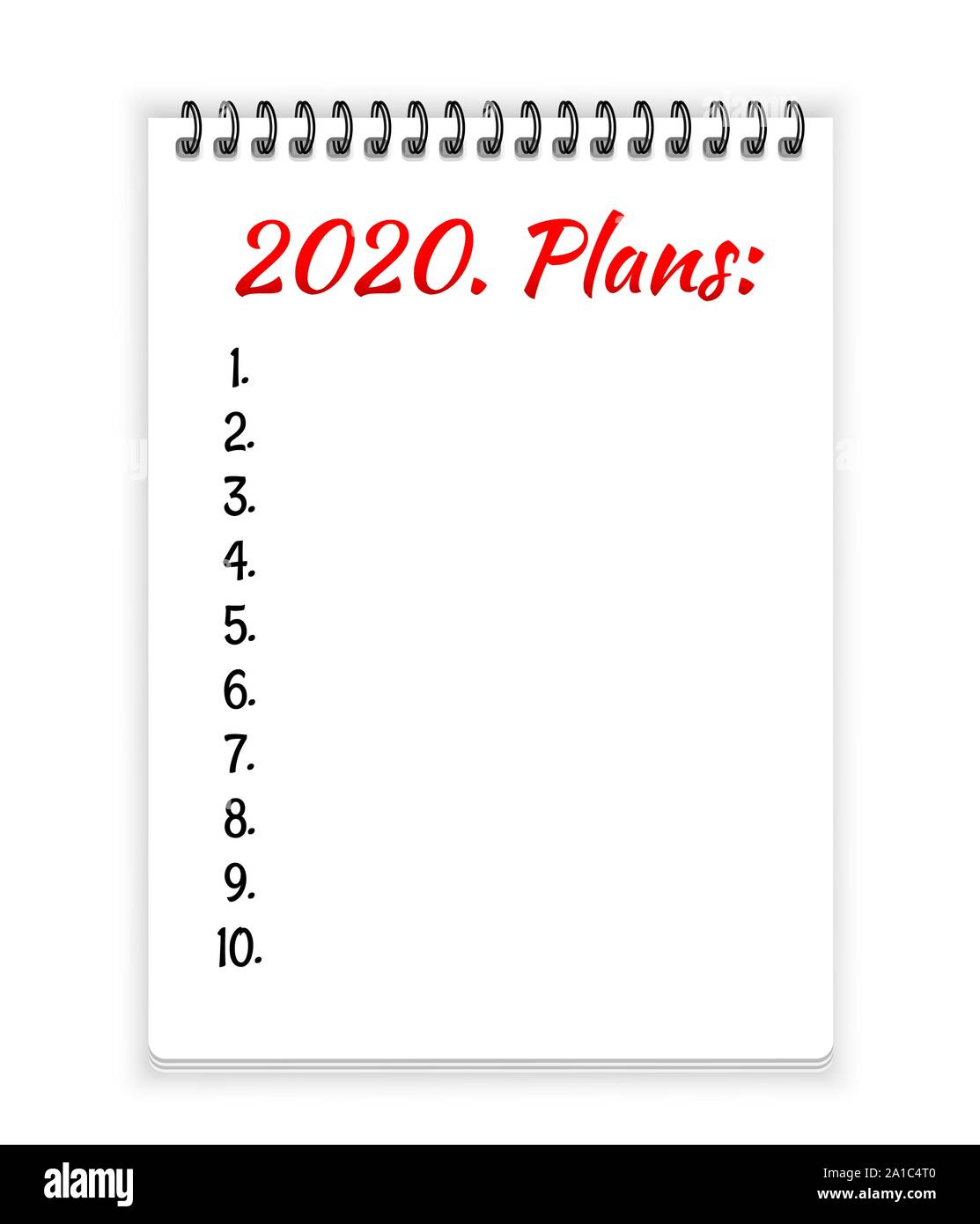 Blank notebook on work Stock Vector Images - Alamy