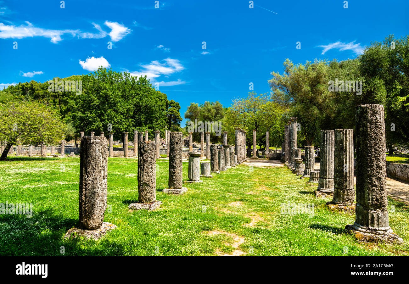 Archaeological Site of Olympia in Greece Stock Photo - Alamy