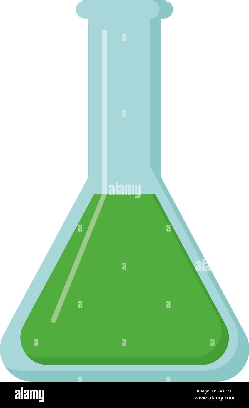 Green poison, illustration, vector on white background Stock Vector ...