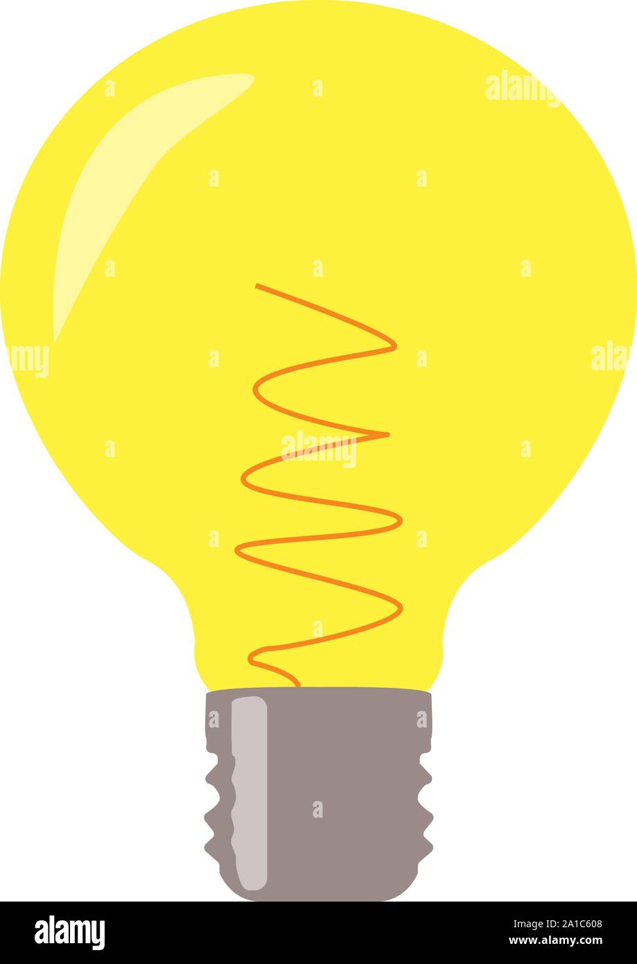 Lighting bulb, illustration, vector on white background Stock Vector ...