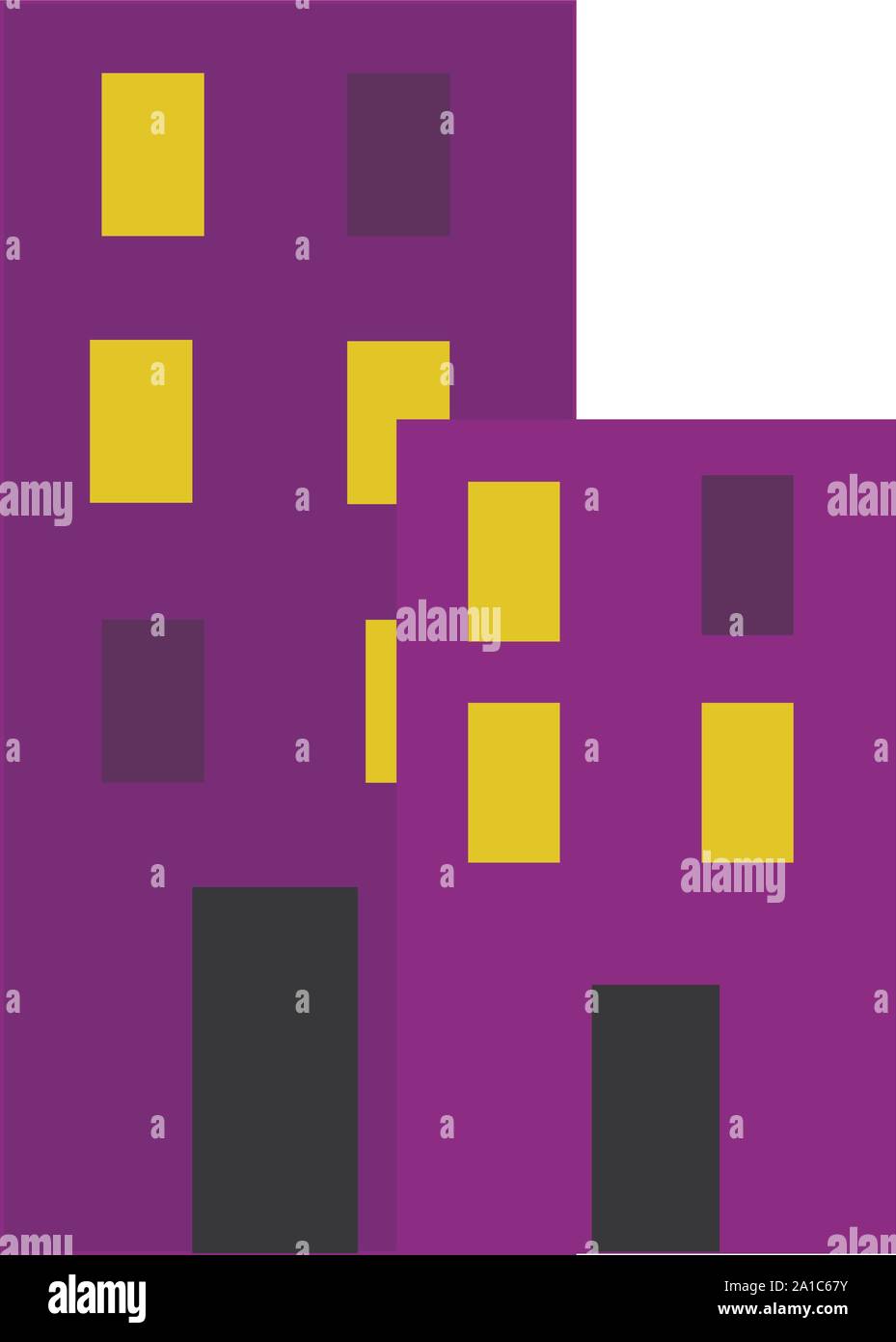 View buildings on black Cut Out Stock Images & Pictures - Alamy