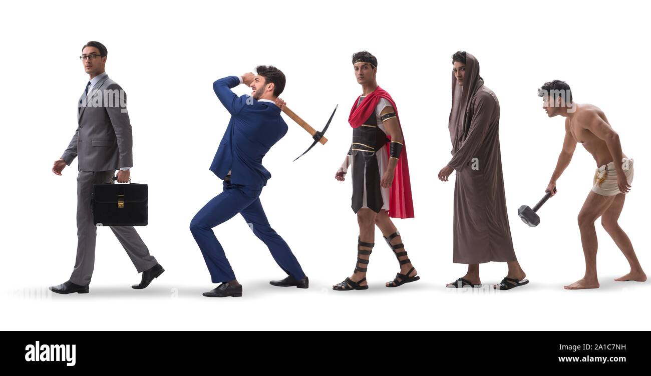 Evolution of man from ape darwin hi-res stock photography and images ...