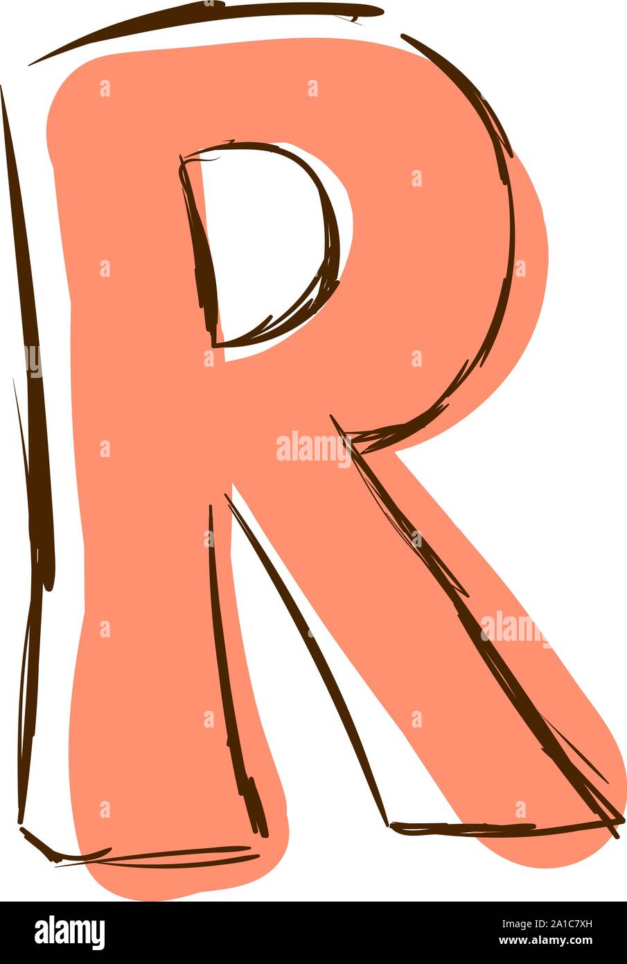 Cartoon illustration cute capital letter hi-res stock photography and ...