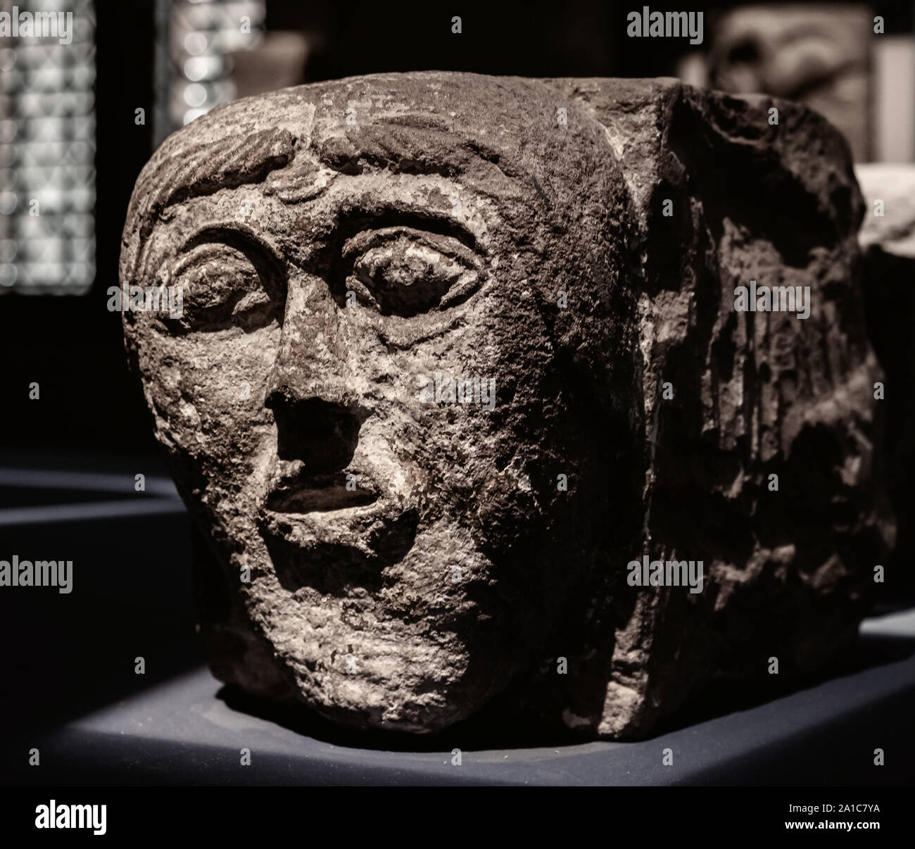 Medieval sculpture museum strasbourg cathedral hi-res stock photography ...