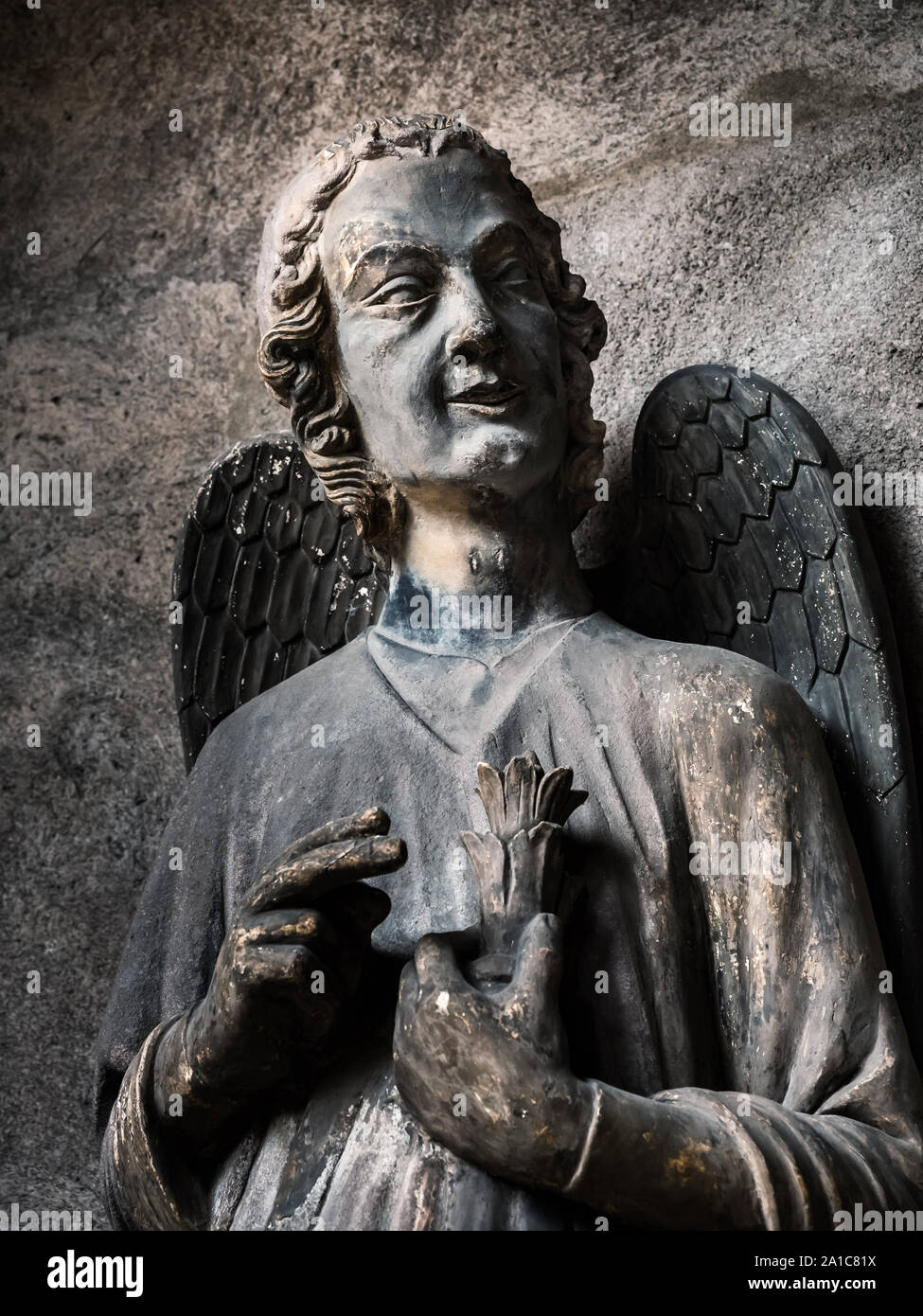 Medieval sculpture museum strasbourg cathedral hi-res stock photography ...