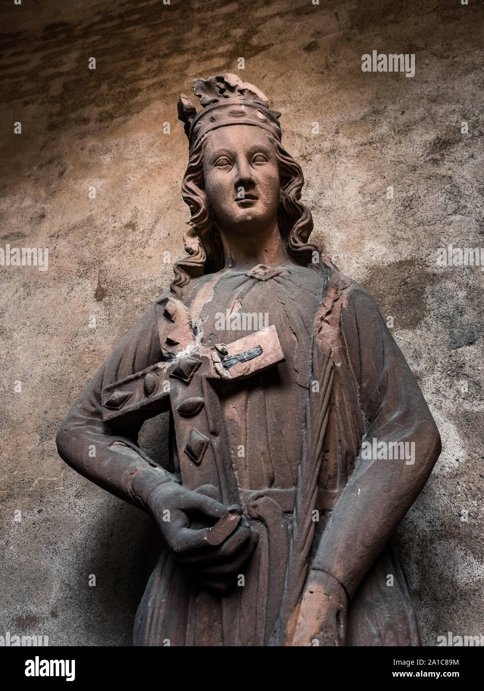 Medieval sculpture museum strasbourg cathedral hi-res stock photography ...