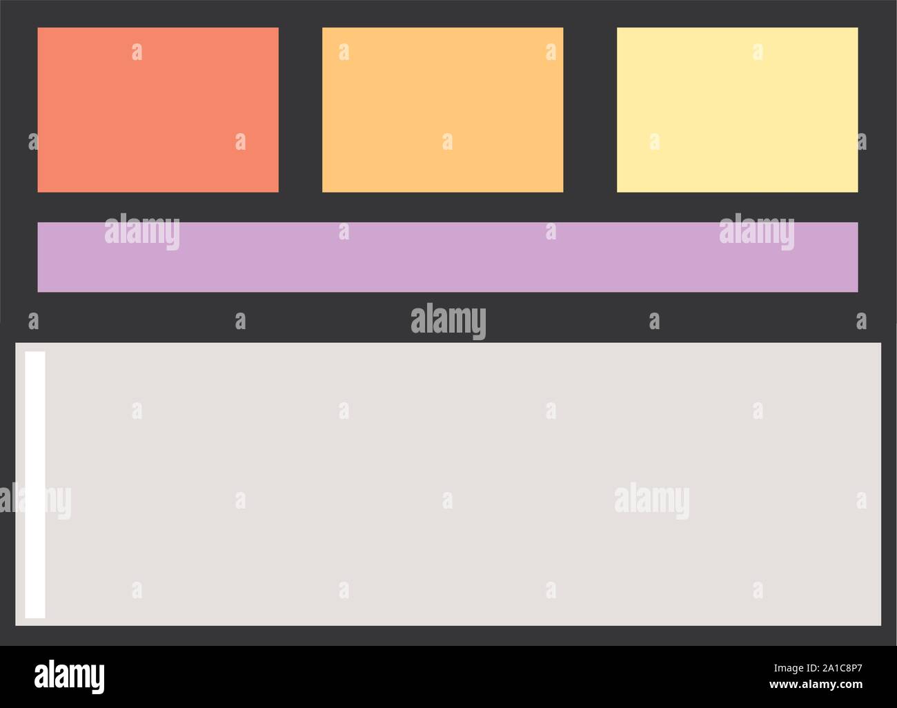 Color palette on gray Stock Vector Images - Alamy