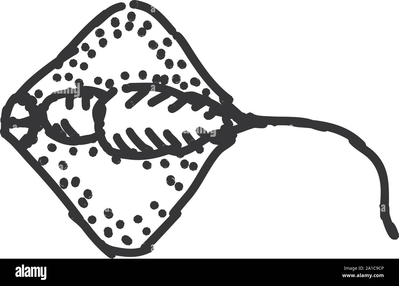 Fish drawing, illustration, vector on white background Stock Vector ...