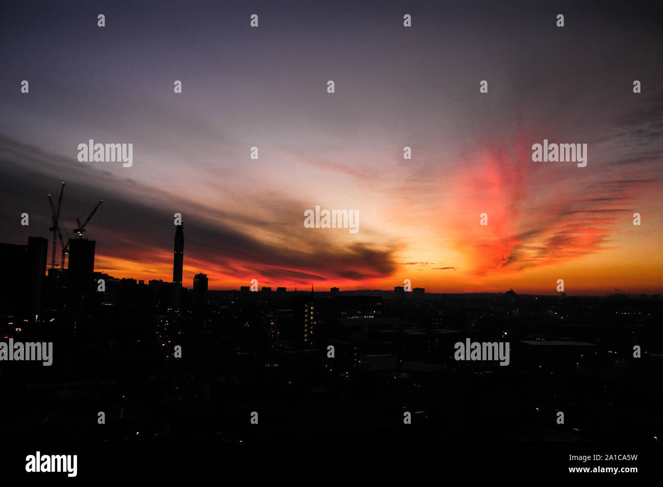 Birmingham england sunset hi-res stock photography and images - Alamy