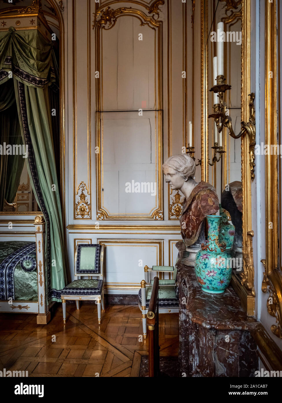 Beautiful luxury interior of Rohan palace in Strasbourg, royal museum ...