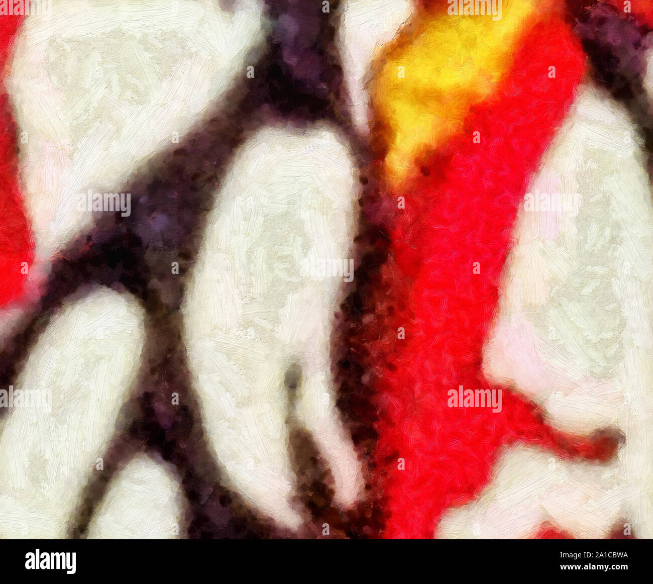 Large colorful splashes of paint on canvas, unique design elements ...