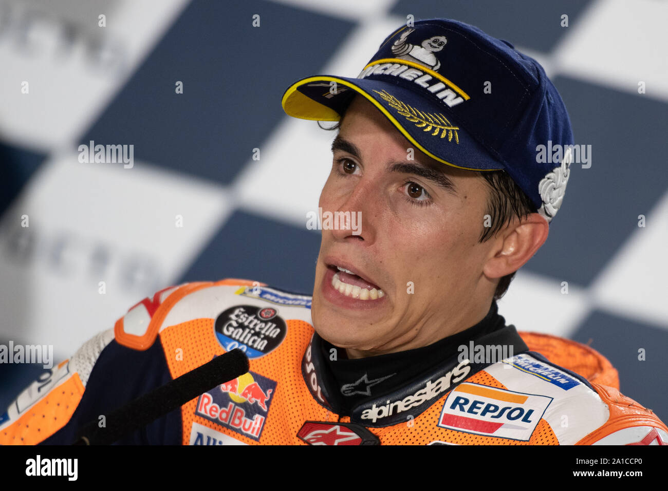 Misano Adriatico, Italy. 15th Sep, 2019. Marc Marquez, Spanish rider ...