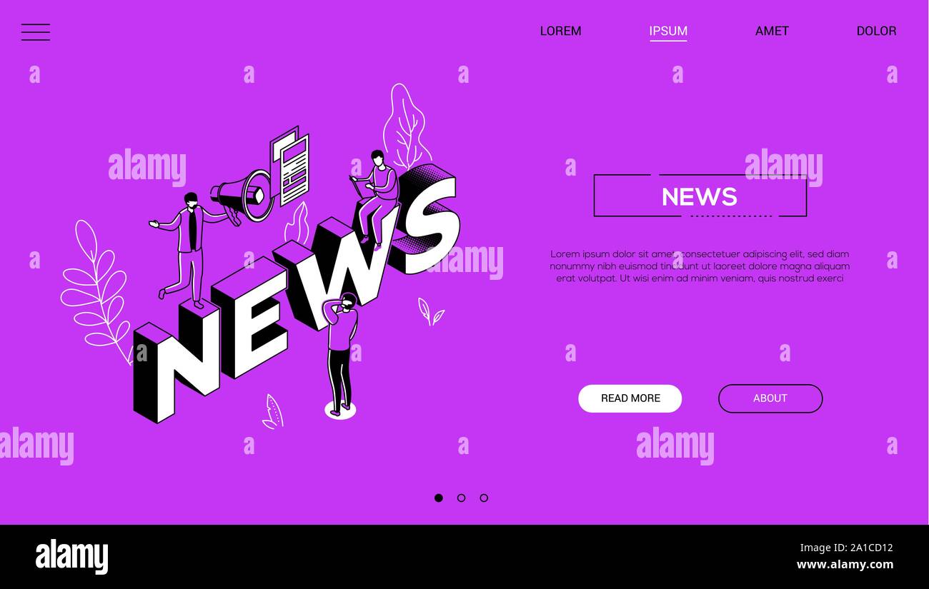 Newscasting Stock Vector Images - Alamy
