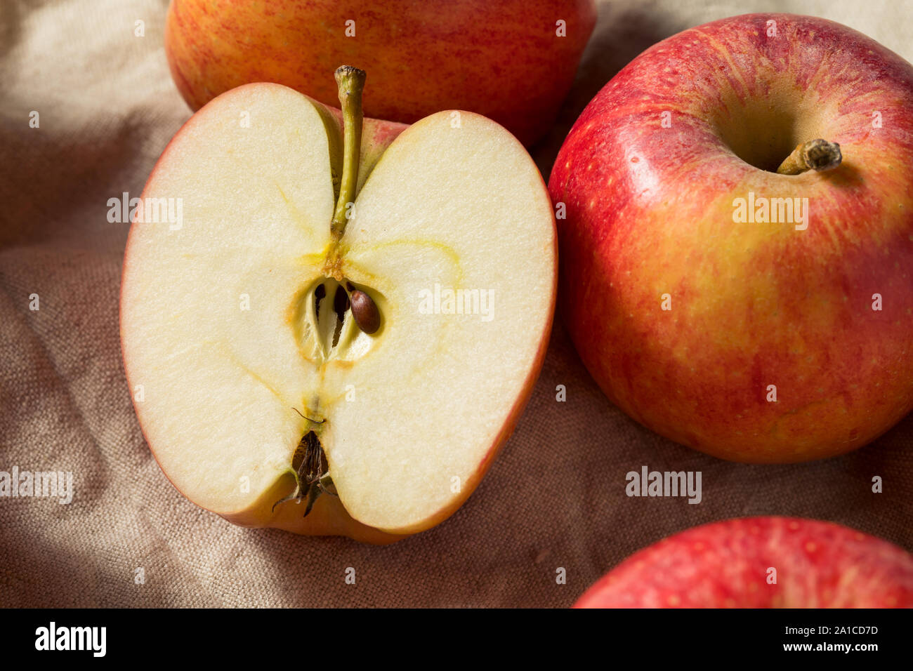 Raw Red Organic Gala Apples Ready to Eat Stock Photo - Alamy