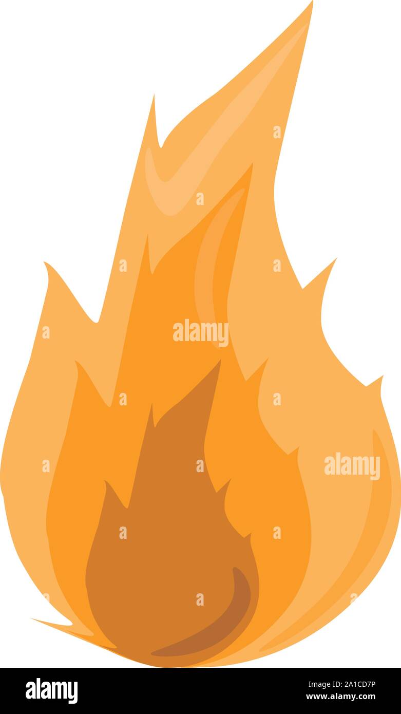 Fire, illustration, vector on white background Stock Vector Image & Art ...