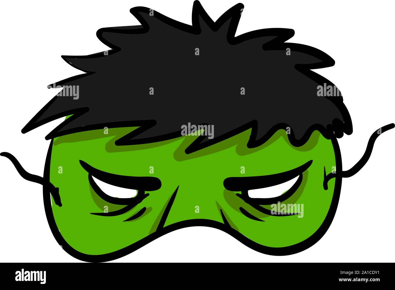 Hulk mask, illustration, vector on white background Stock Vector Image ...
