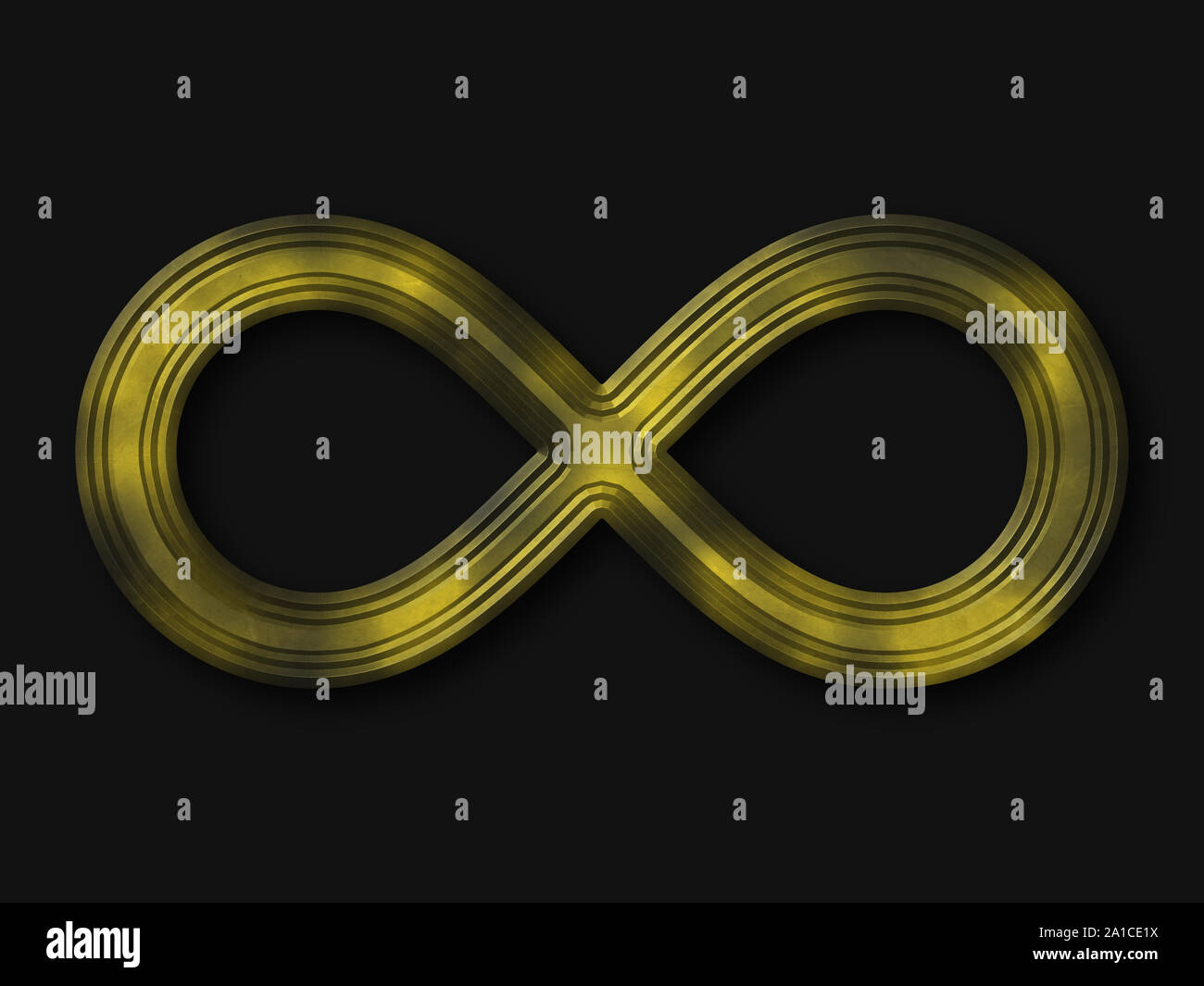 Infinity Symbol (gold Stock Photo - Alamy