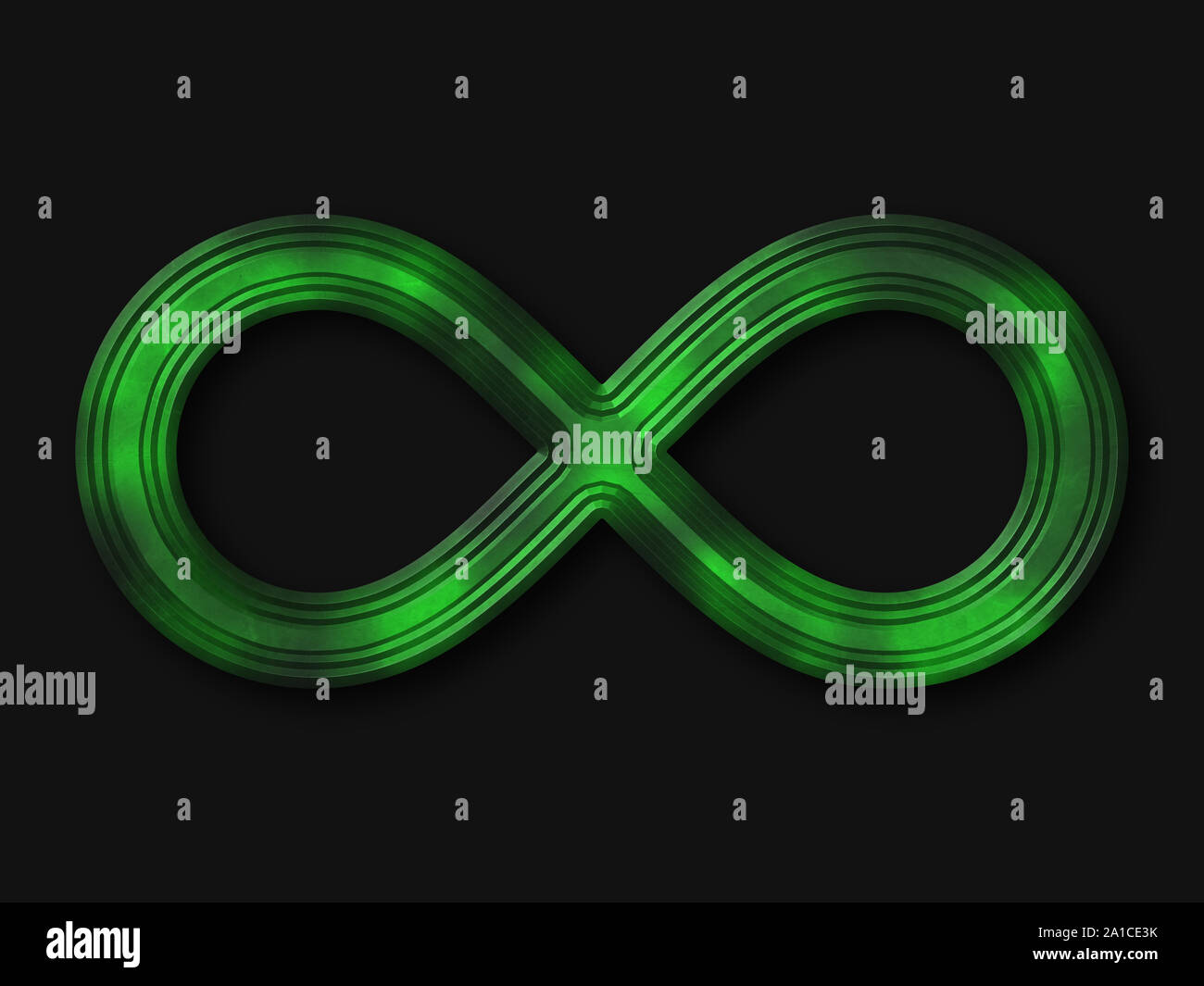 Green Infinity Sign