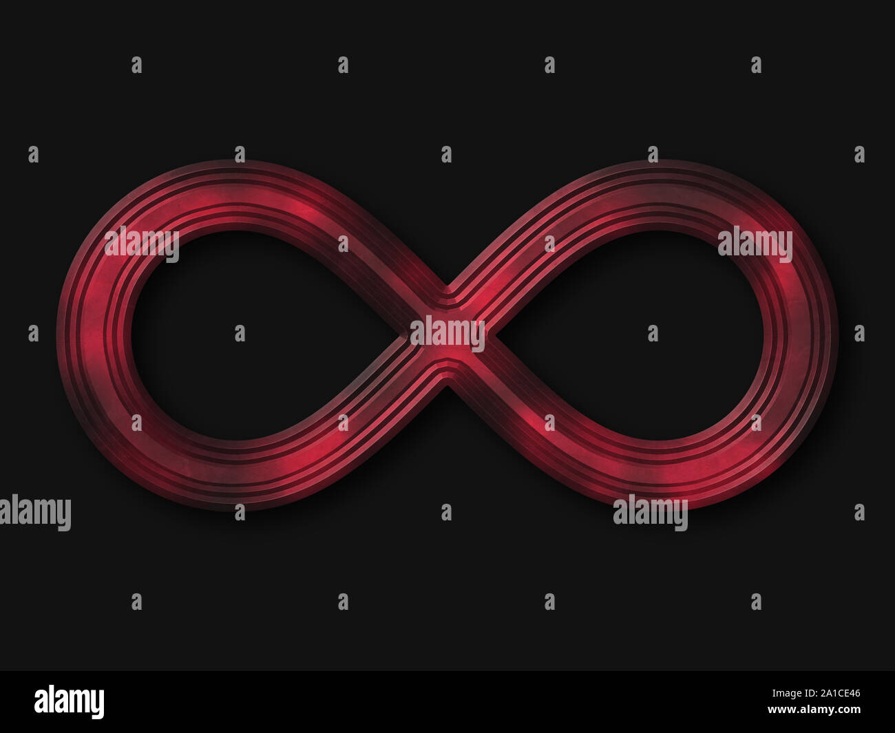 Infinity Symbol (red Stock Photo - Alamy