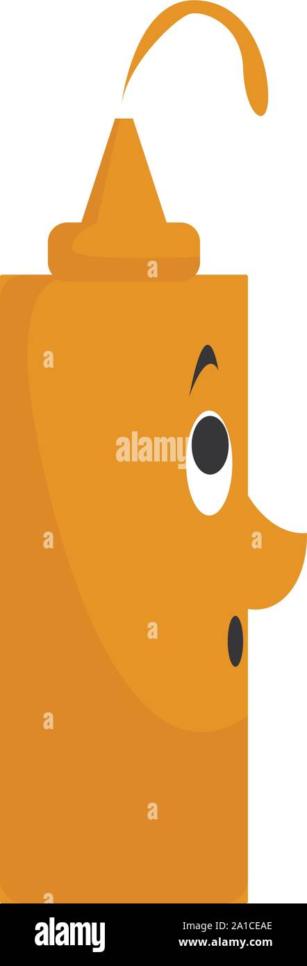 Mustard, illustration, vector on white background Stock Vector Image ...