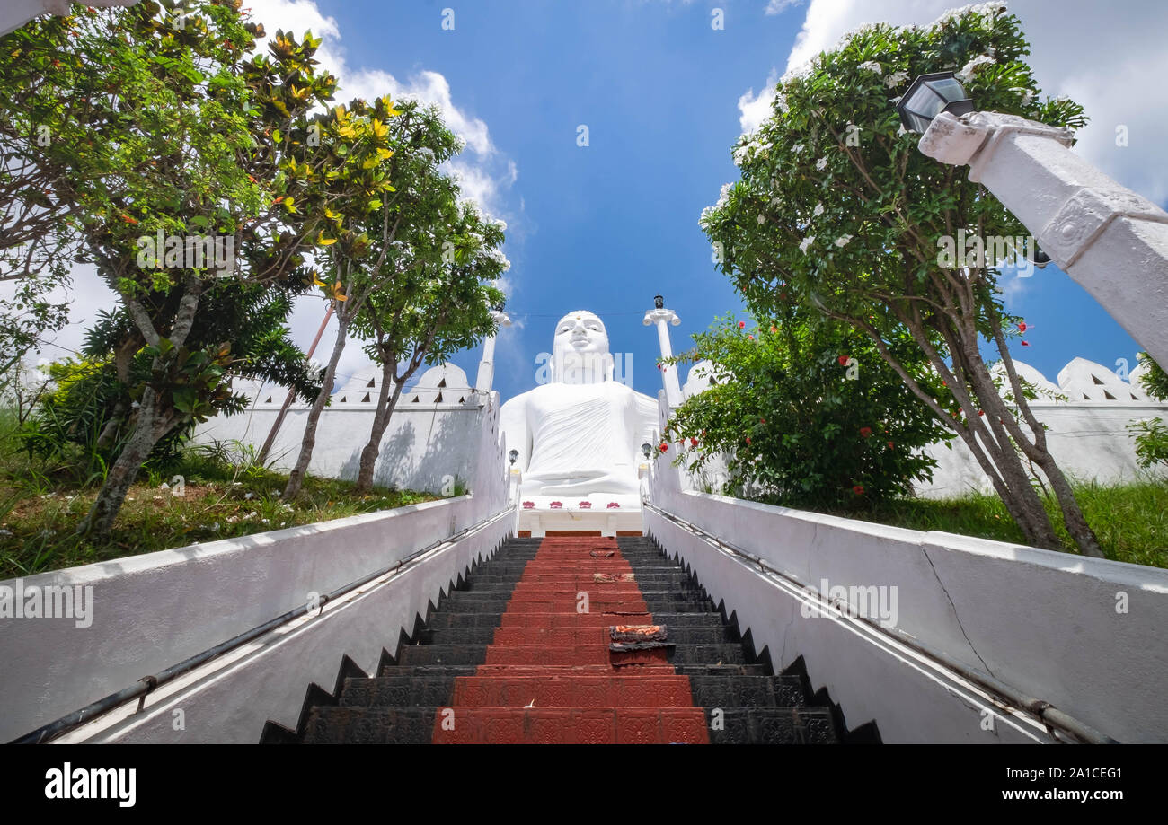 Kandy/ Sri Lanka - AUG 5 2019: Kandy - The big Buddha statue ...