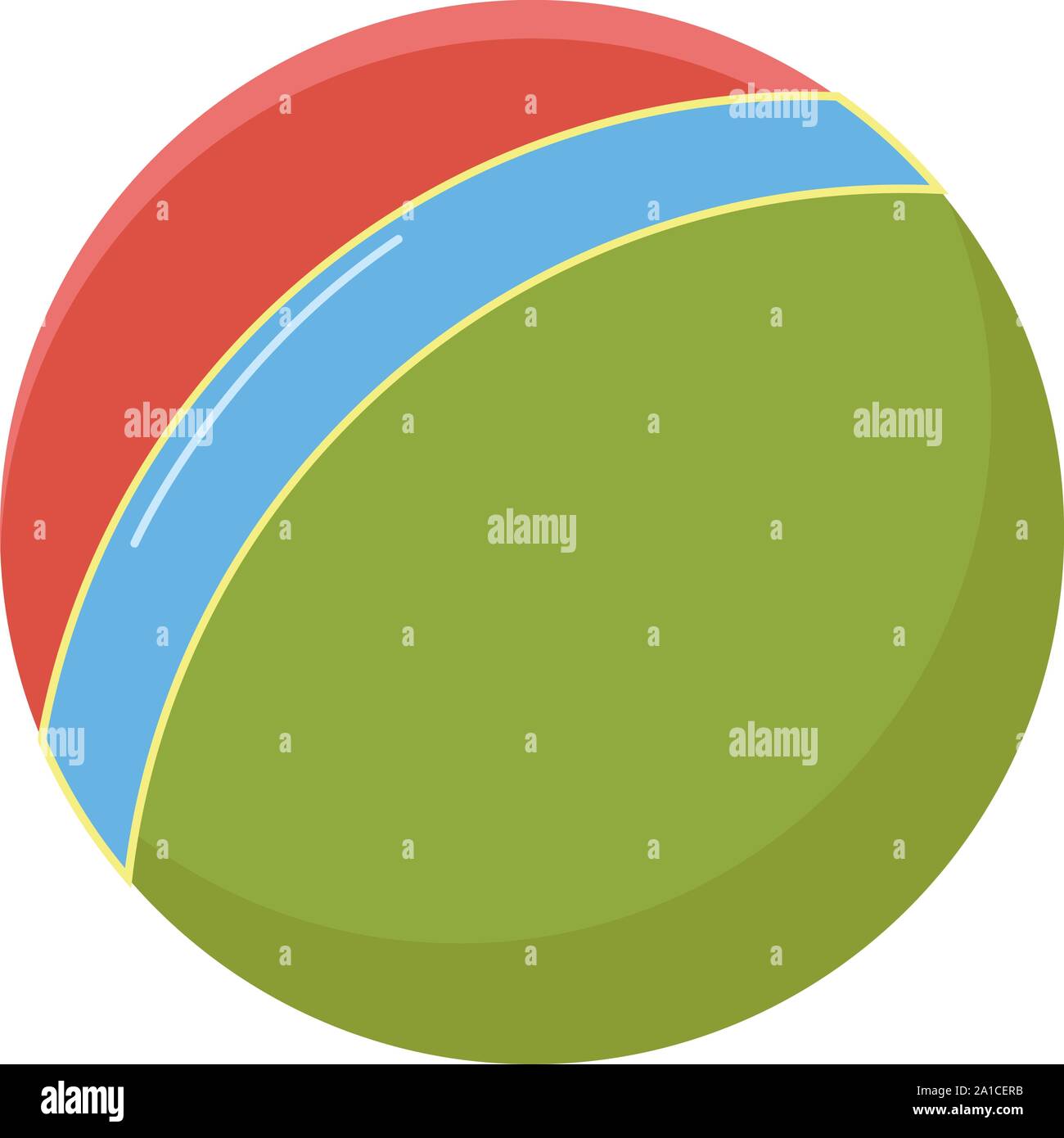 Big ball, illustration, vector on white background Stock Vector Image ...