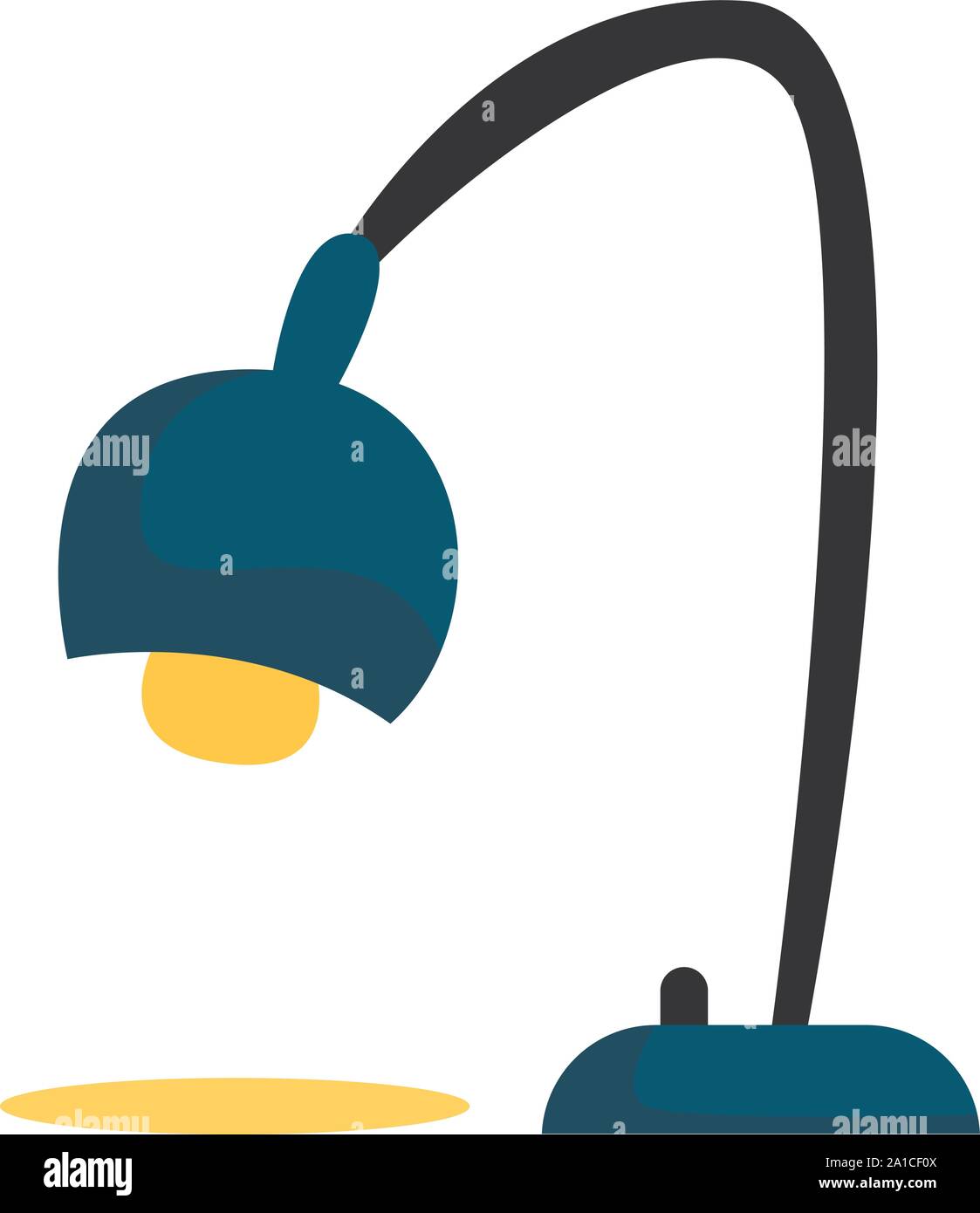 Blue lamp, illustration, vector on white background Stock Vector Image ...