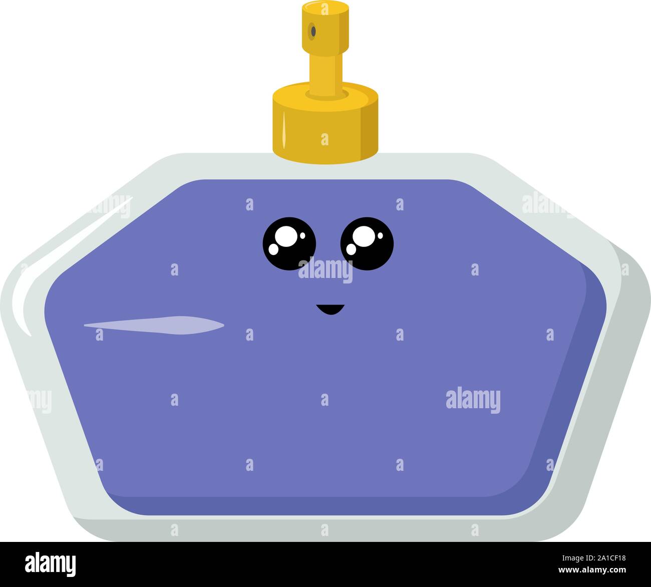 Cute perfume, illustration, vector on white background Stock Vector ...