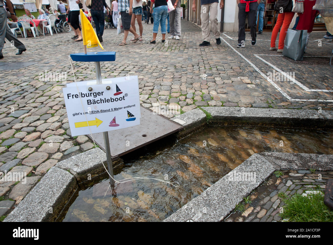 Freiburg im Breisgau, Freiburger Bächle Stock Photo - Alamy