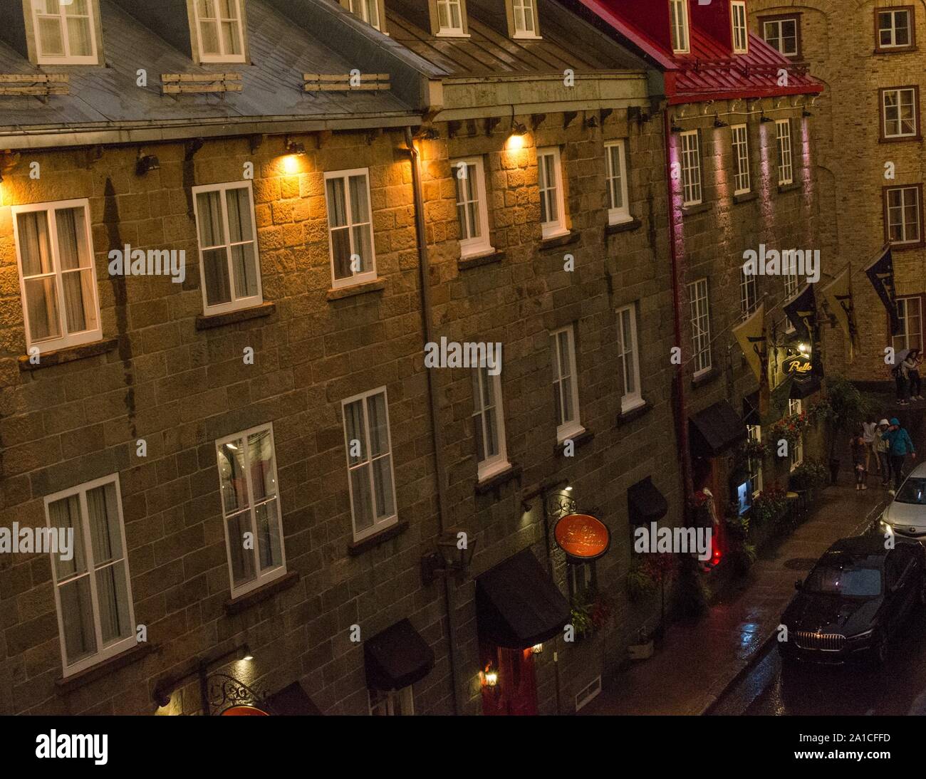 The Hotel Le Clos and the Bello Restaurant in Quebec City after a ...
