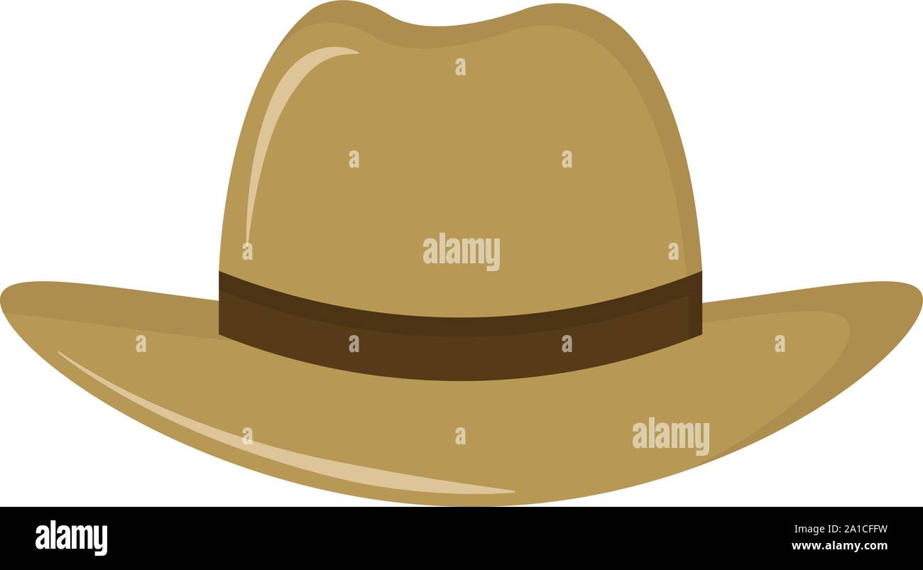 Farmer hat, illustration, vector on white background Stock Vector Image ...