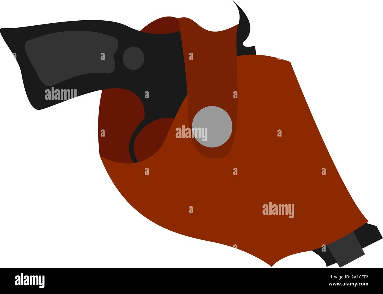 Gun colt isolated on white Stock Vector Images - Alamy