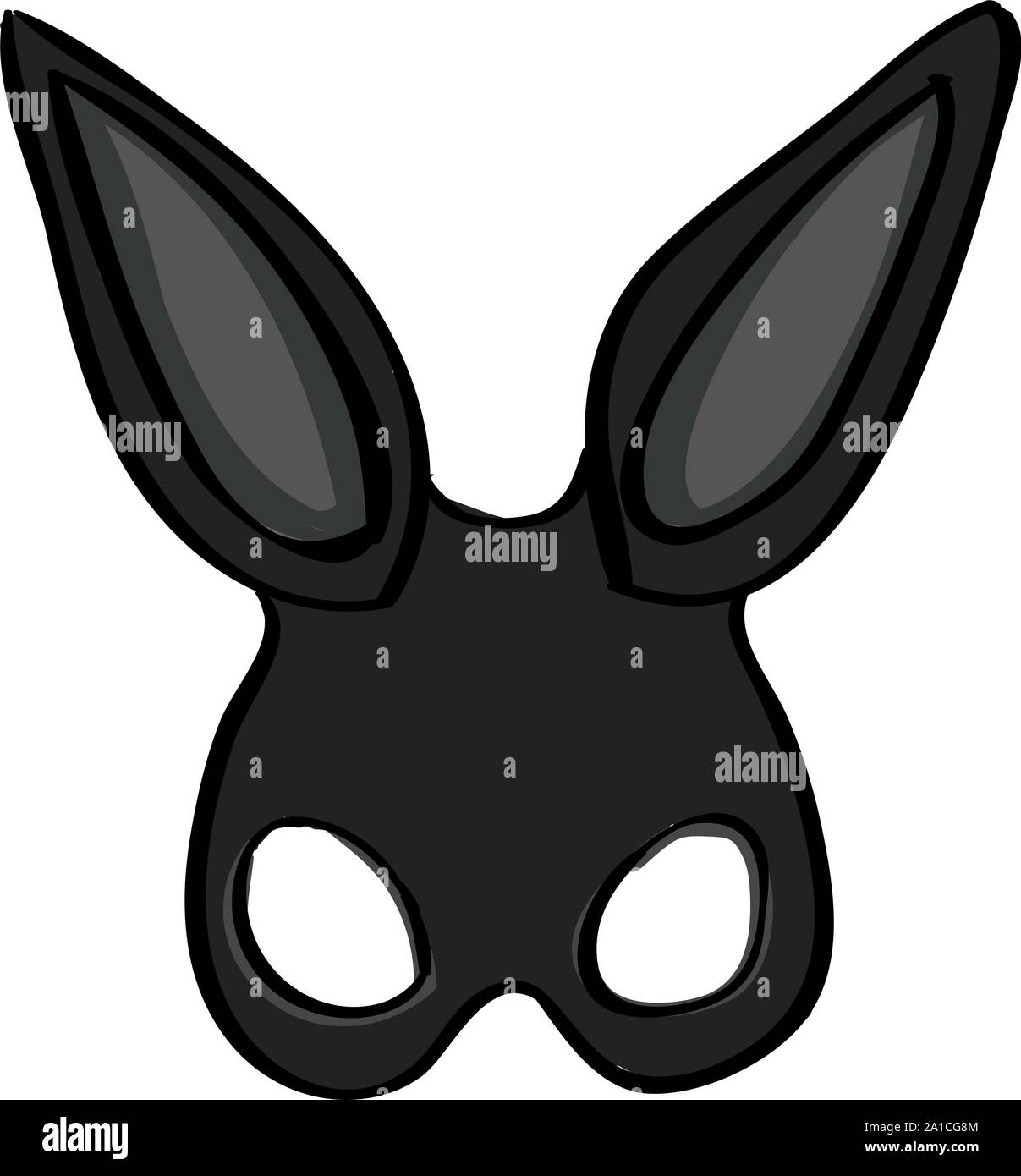 Vector rabbit on white Cut Out Stock Images & Pictures - Alamy