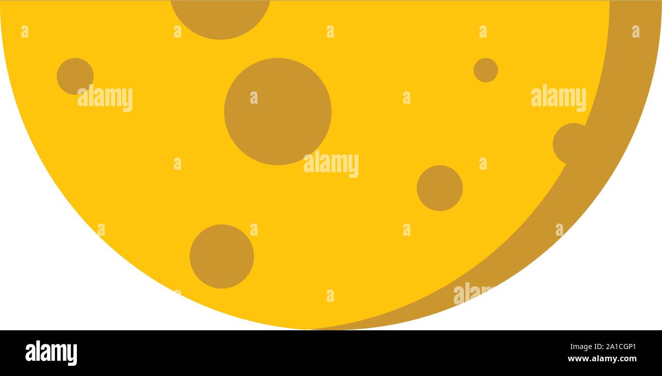 Cheese, illustration, vector on white background Stock Vector Image ...