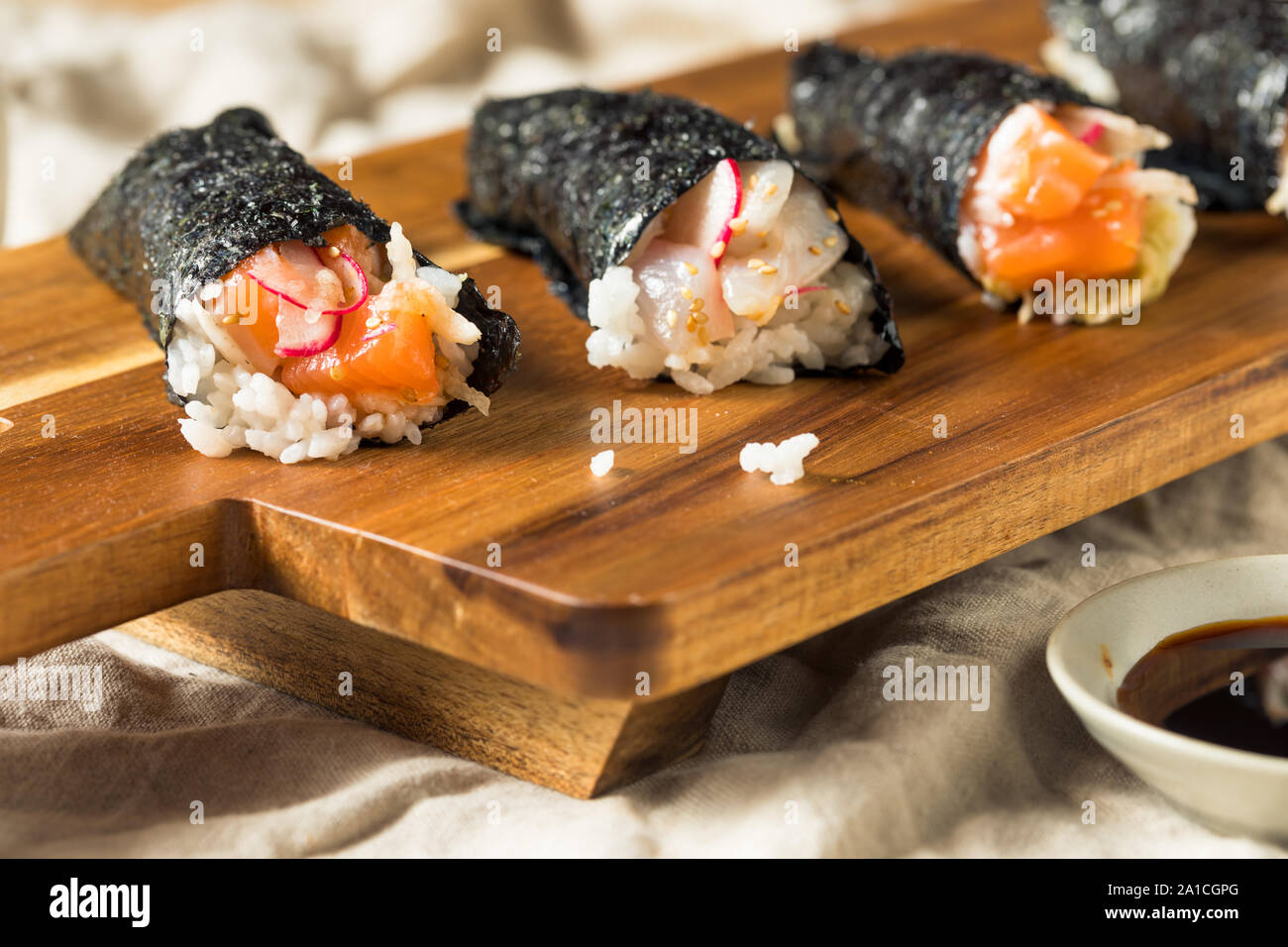 Sushi handrolls hi-res stock photography and images - Alamy