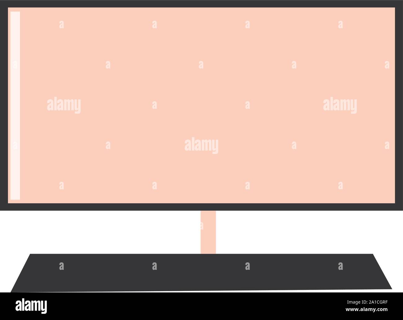 Smart TV, illustration, vector on white background Stock Vector Image ...