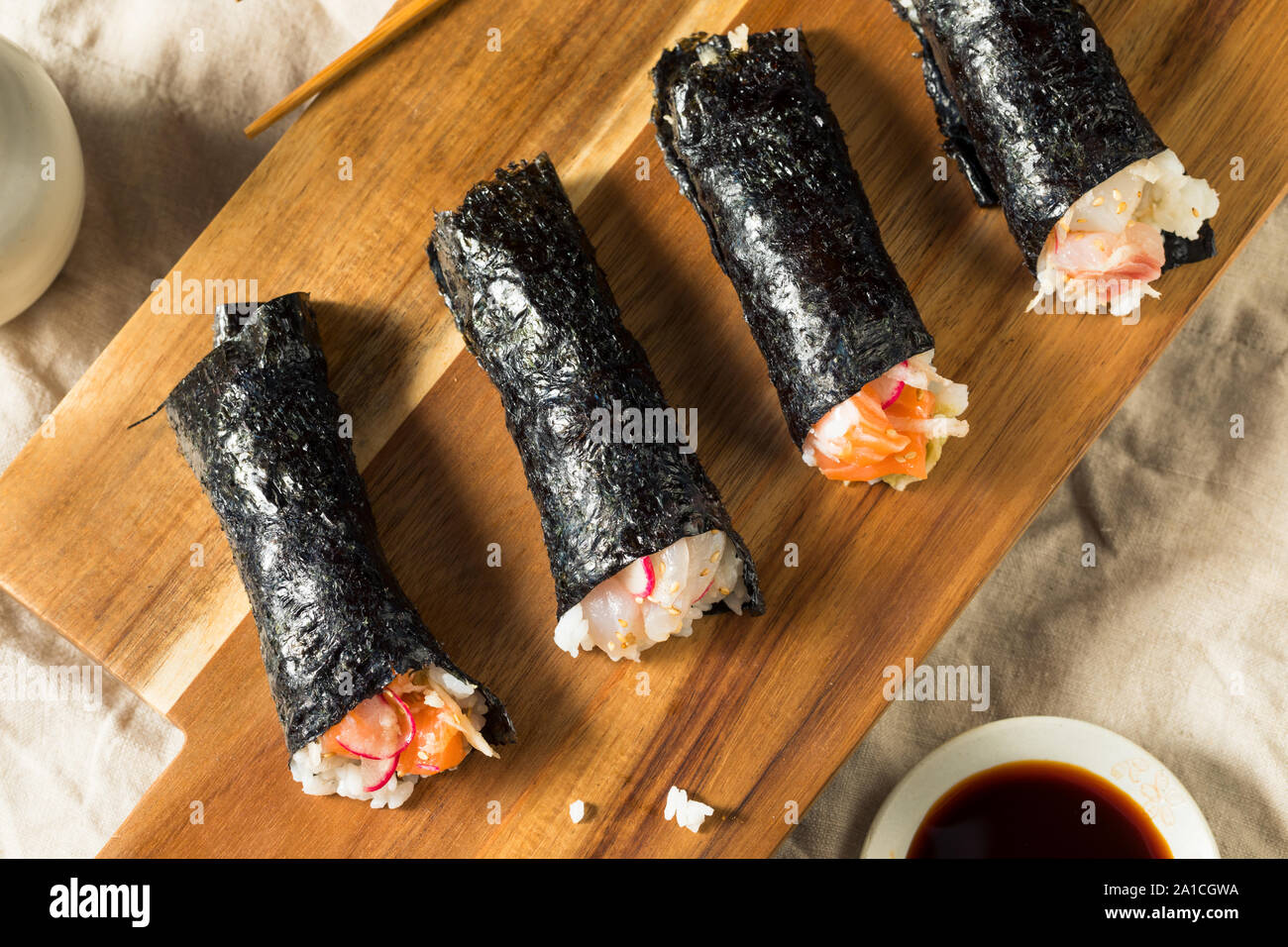 Sushi handrolls hi-res stock photography and images - Alamy