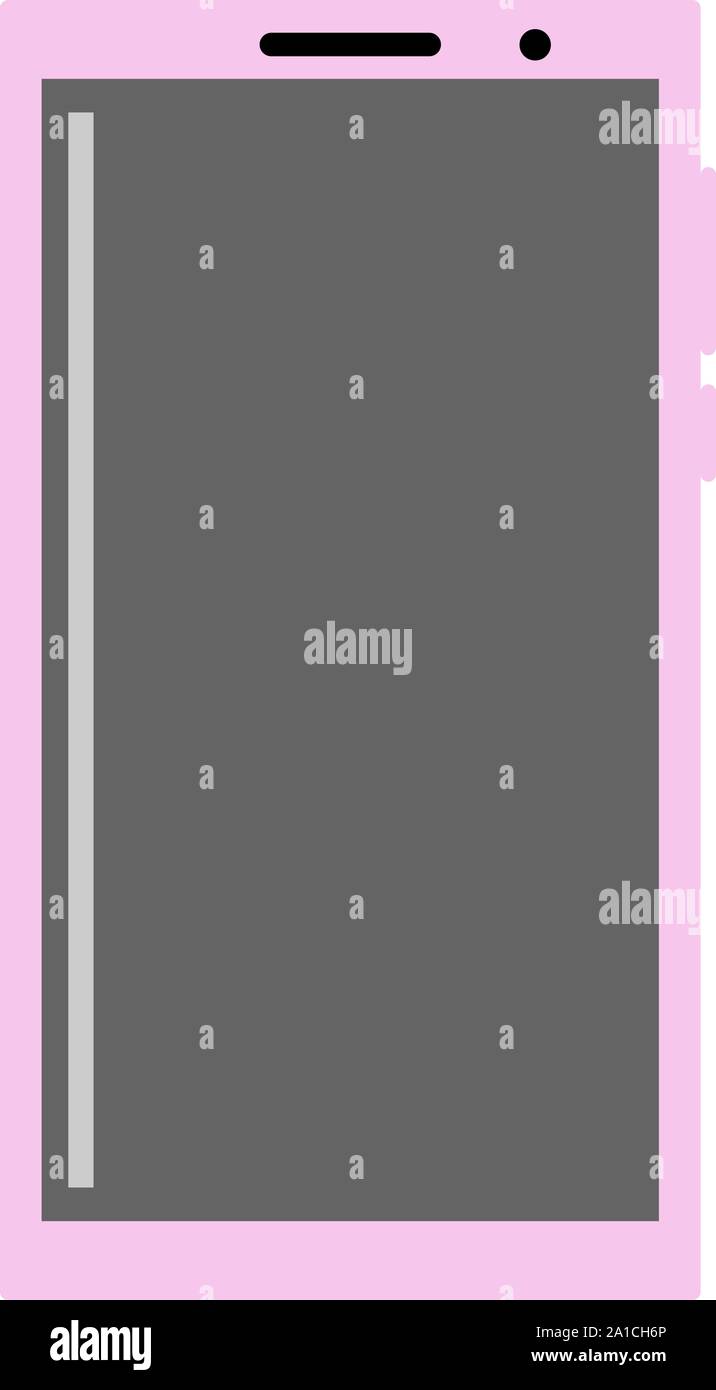 Smart phone, illustration, vector on white background Stock Vector ...