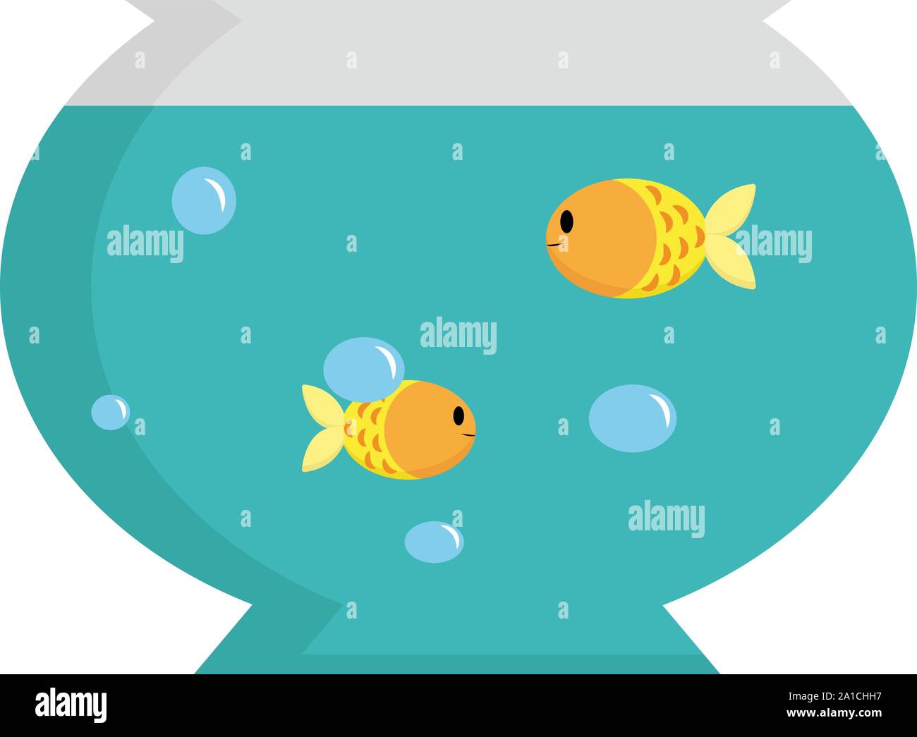 Black fish in bowl Stock Vector Images - Alamy
