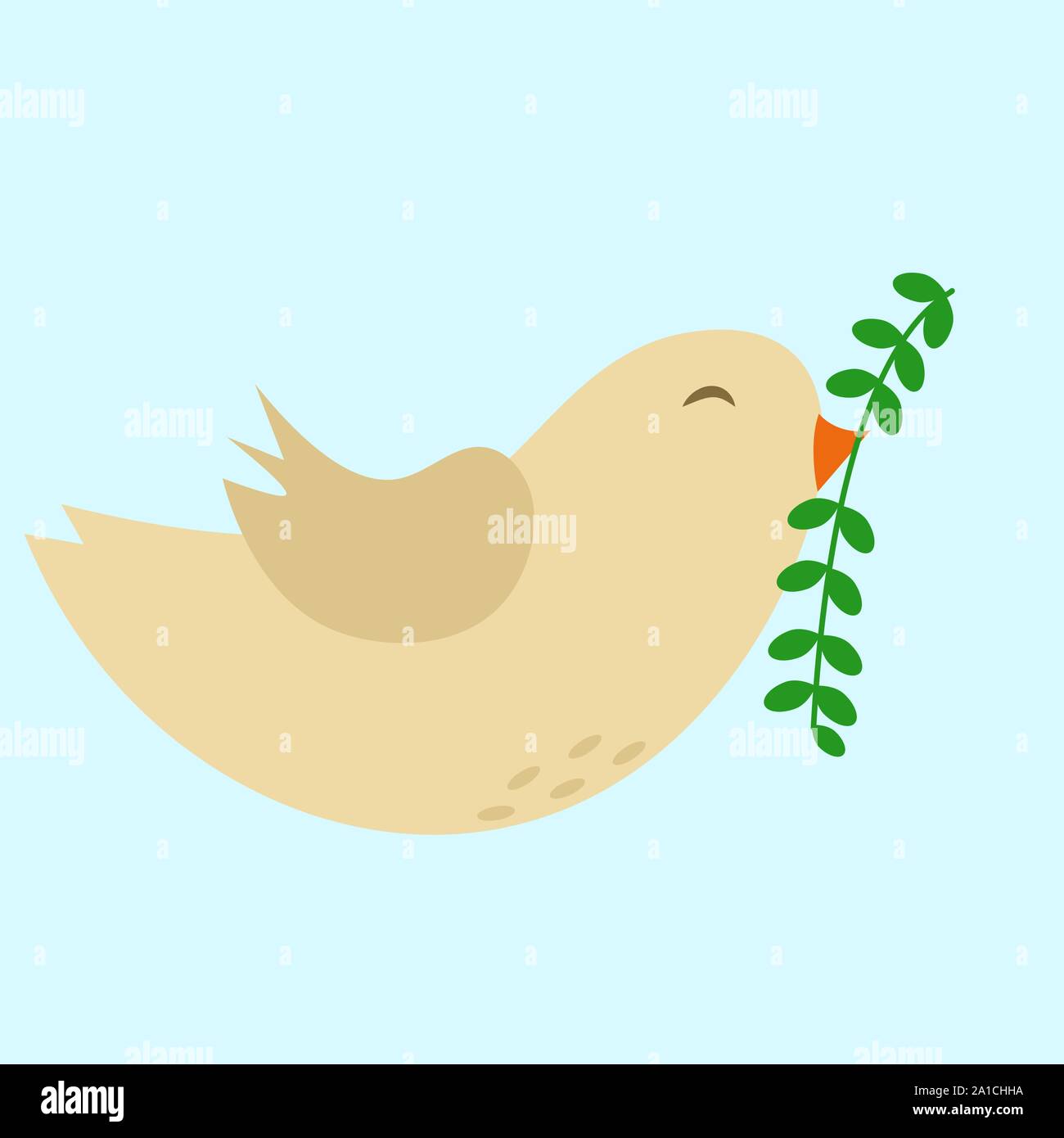 Flying pigeon, illustration, vector on white background Stock Vector ...