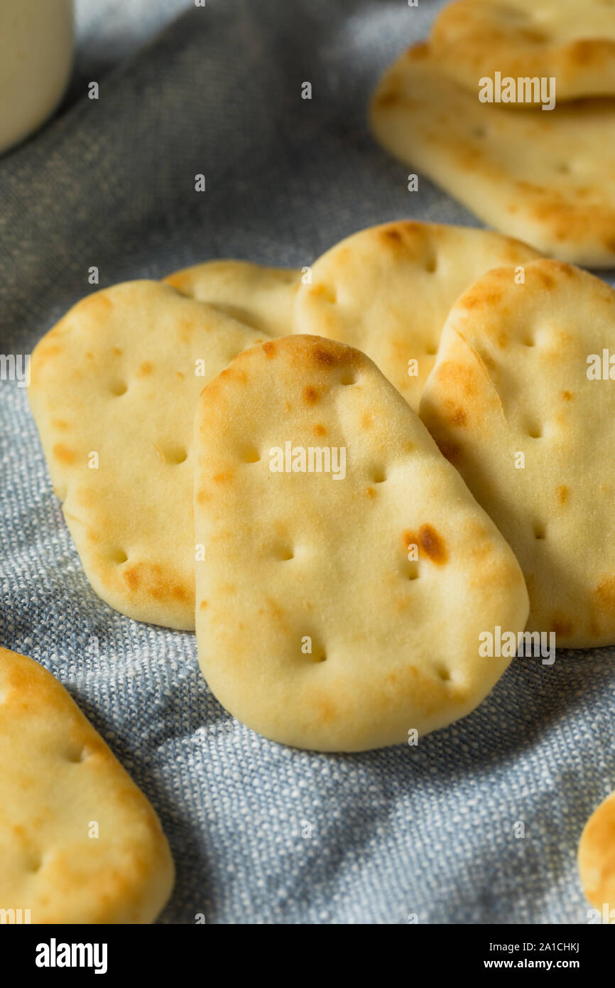 Organic Homemade Mini Naan Flatbread Ready to Eat Stock Photo - Alamy