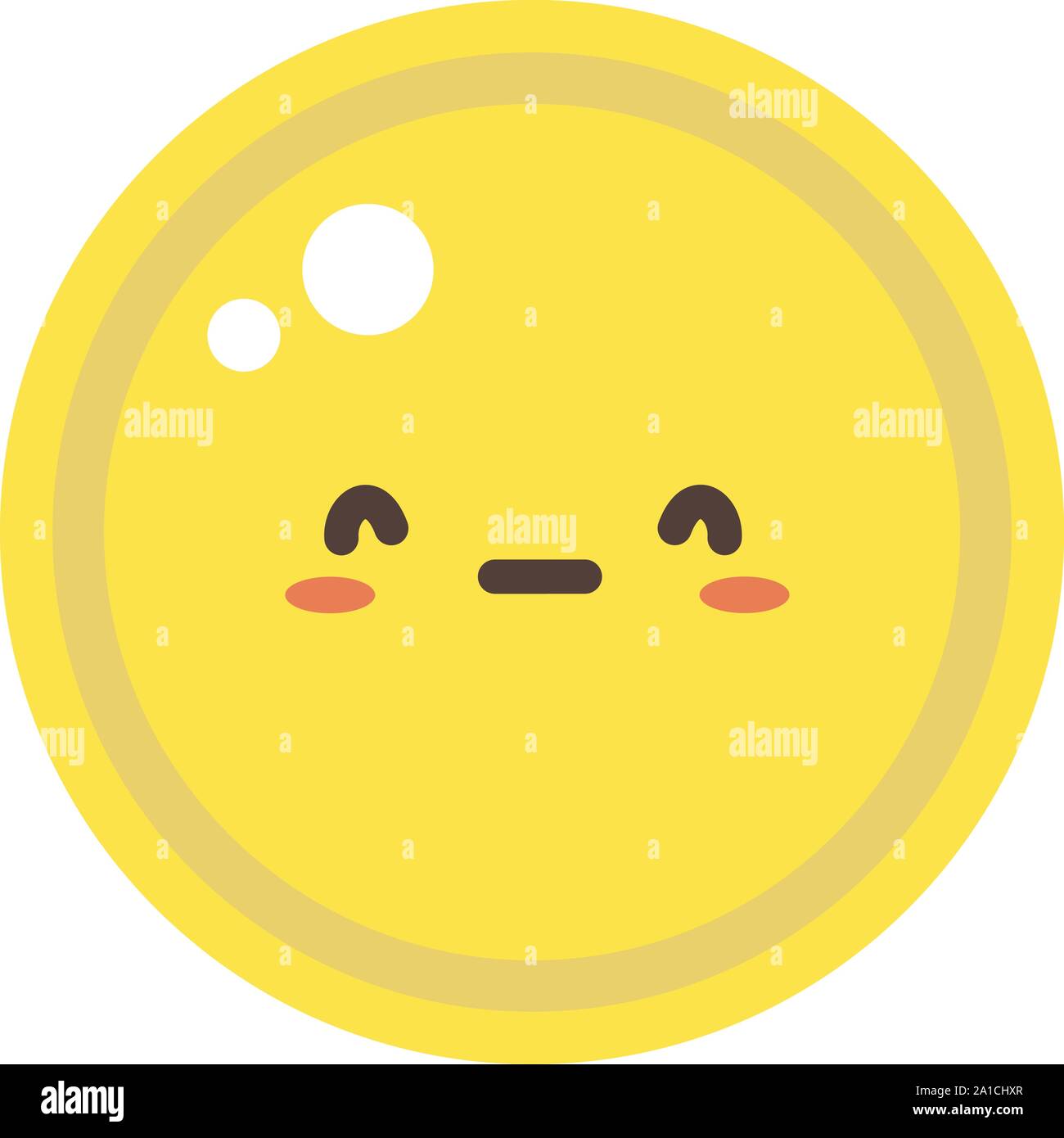 Happy coin, illustration, vector on white background Stock Vector Image ...