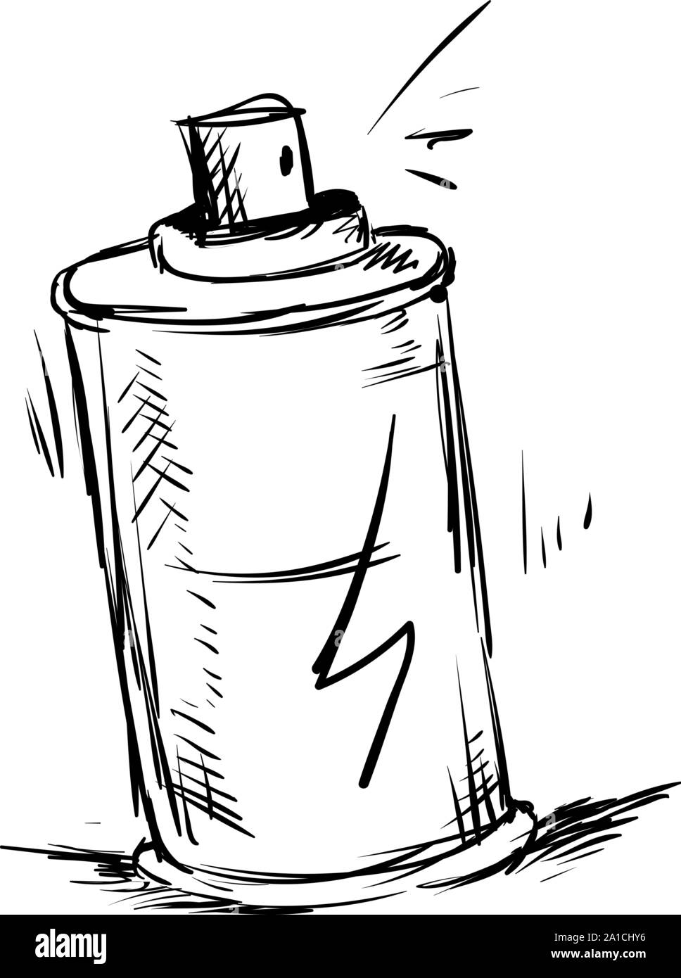 Spray drawing, illustration, vector on white background Stock Vector ...