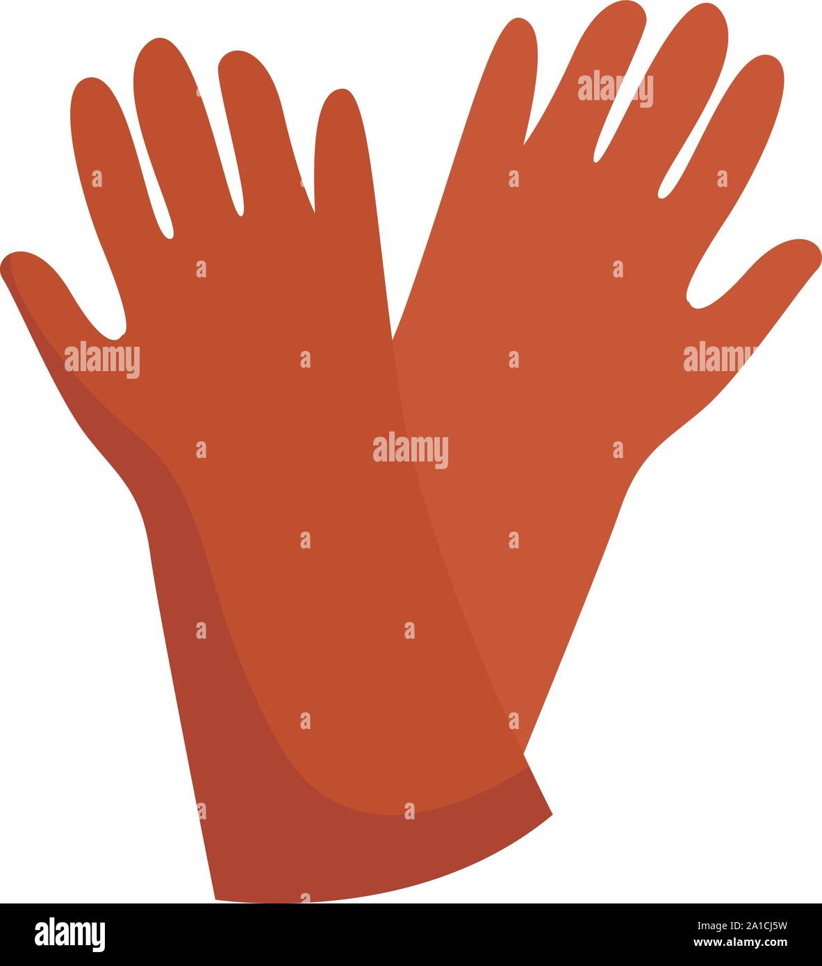 Red gloves, illustration, vector on white background Stock Vector Image ...