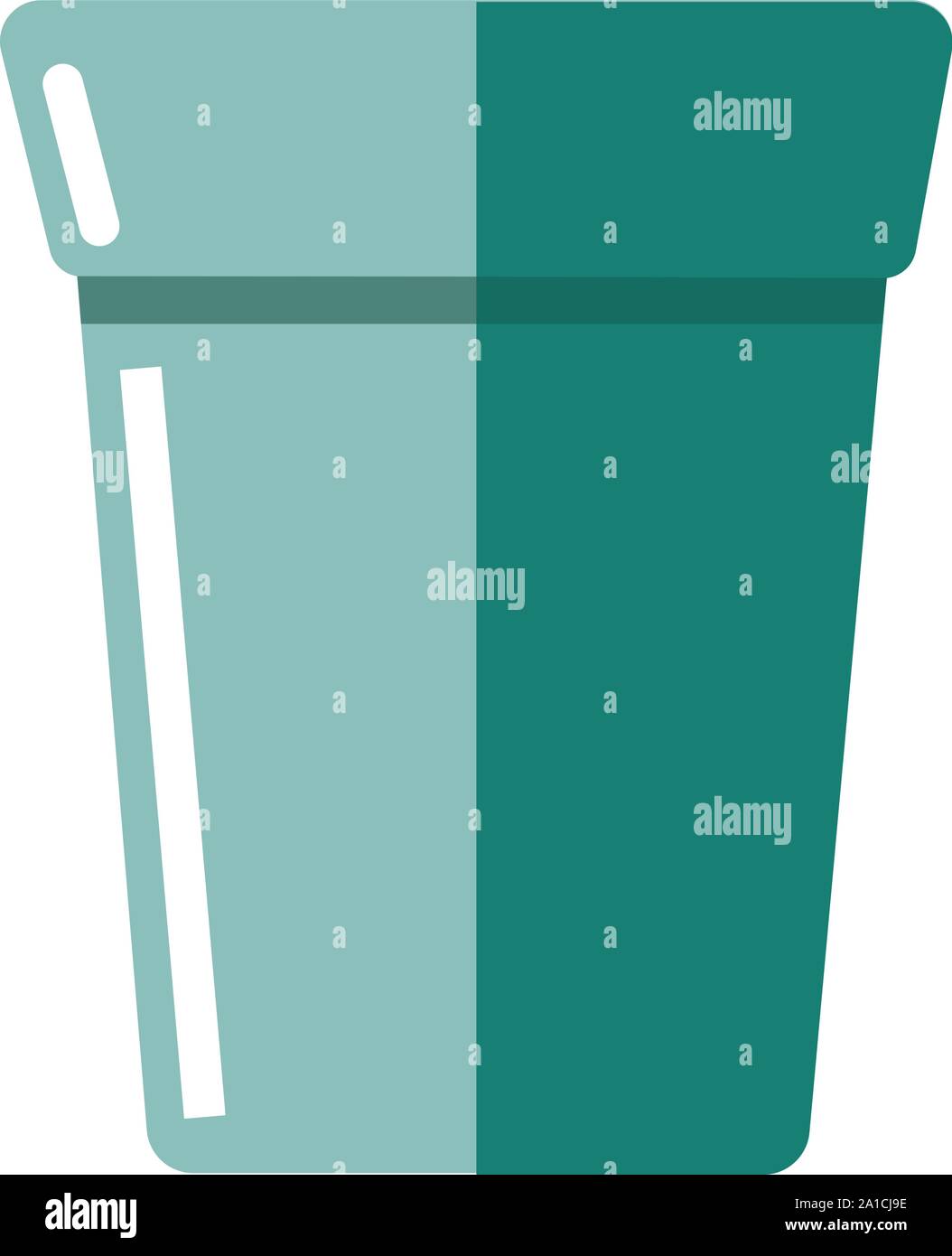 Blue pot, illustration, vector on white background Stock Vector Image ...